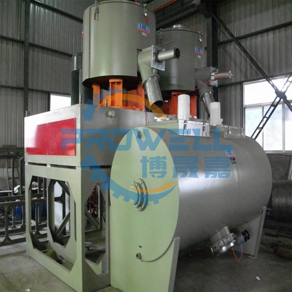 PVC Mixer SHR-800*2/4000 Horizontal High Speed Mixing Unit | Mixer Factory